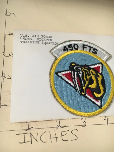 VINTAGE USAF 450TH Fighter Training Squadron Patch 2/4/25 £6.32 ...