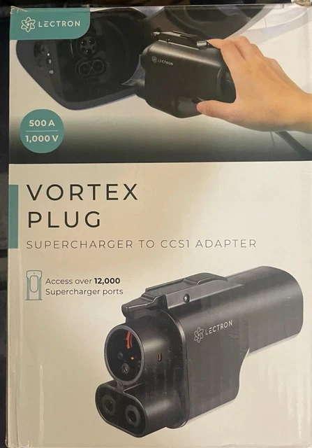 LECTRON TESLA SUPERCHARGER (NACS) to CCS Adapter 500A 1000V Vortex Plug ...