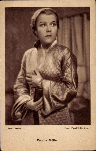 AK SCHAUSPIELERIN RENATE Müller, Portrait, Ross Verlag - 11169290 EUR 6 ...