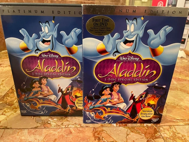 DISNEY’S ALADDIN (DVD, 2004, 2-Disc Set, Special Platinum Edition) $9. ...