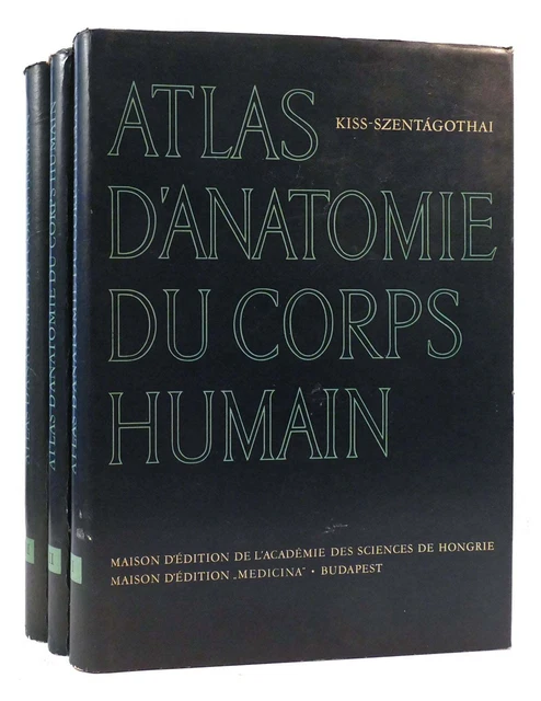 FERENC KISS, JANOS Szentagothai Atlas D'Anatomie Du Corps Humain Trois ...