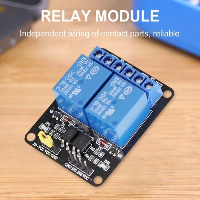 RELAY MODULE LED Indicator Relay Interface Board with Optocoupler (2 ...