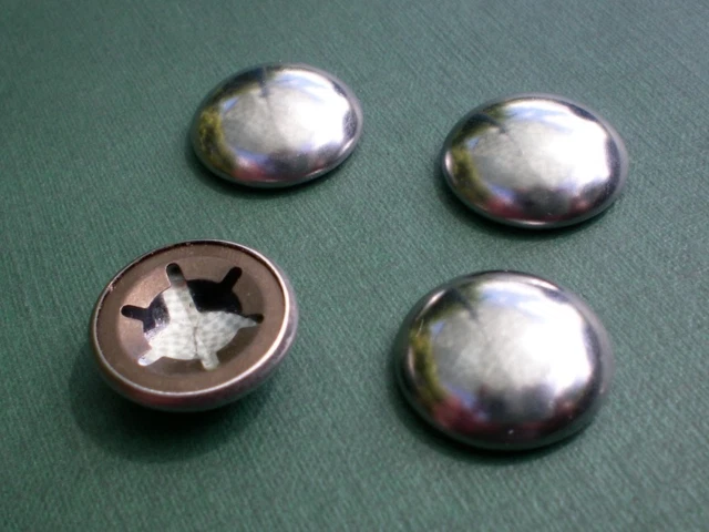 10MM STARLOCK PLATED Dome End Caps x 4, push on axle hub caps for 10mm ...