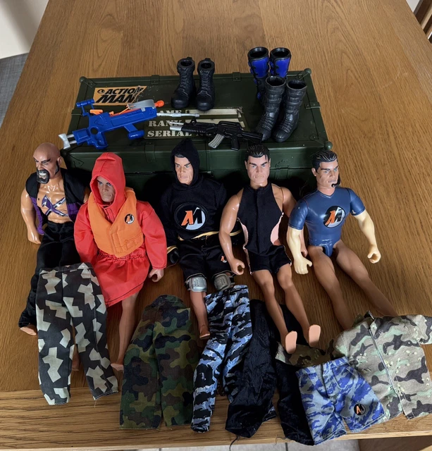 VINTAGE ACTION MAN Bundle 90s Including Tool Box £20.00 - PicClick UK