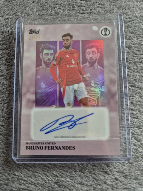 BRUNO FERNANDES AUTO 2025 Topps Simplicidad 2025 Manchester United ...