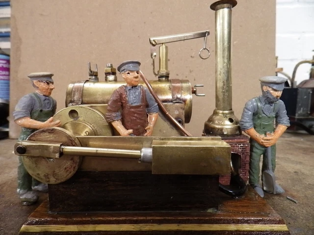 BRASS STEAM PLANT with fittings and ballraced crankshaft. Runs on ...
