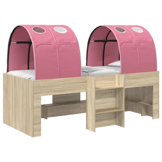 BED WITH TUNNEL 4 pcs Engineered Wood Modern Bedroom Furniture Home Set ...