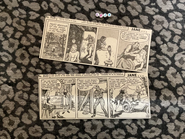 WW2 1940S WAR Comic Art Page Of Art Strips , RARE ITEM , JANE DAILY ...