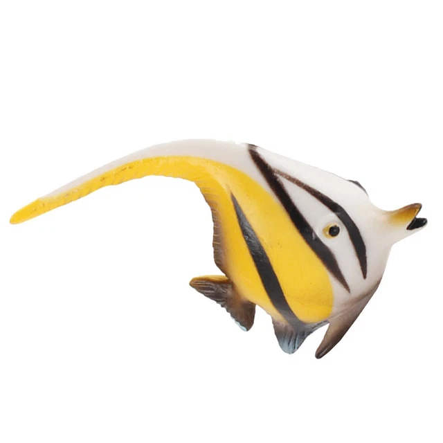 IMITATED ANGELFISH FAKE Fish Toy Plastic Angelfish Model Ornament ...