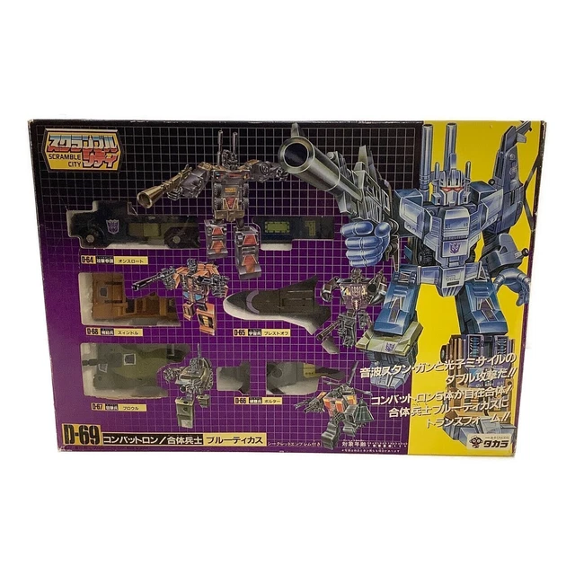 TAKARA TRANSFORMERS SCRAMBLE Ciudad D-69 Combatron/Combinado Soldado ...