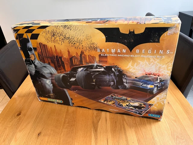 BATMAN BEGINS SCALEXTRIC micro slot racing set - collectable £48.00 ...