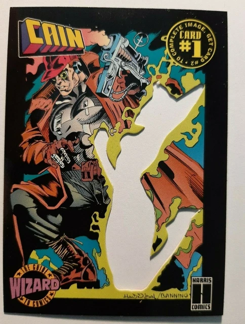 INSERT CARD - Decryptor Card - Cain - Card #1 - Wizard - Harris Comics ...