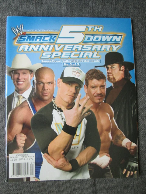 OFFICIAL WWE MAGAZINE Smackdown 5th Anniversary Special WWF Wrestling ...