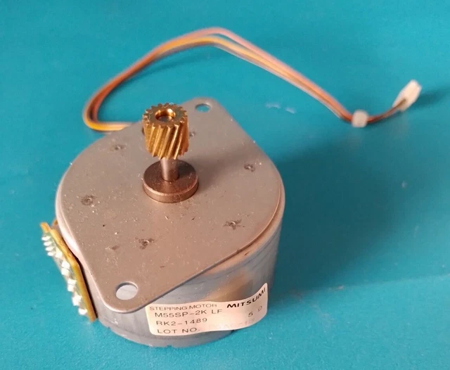 STEPPER MOTOR MITSUMI m55sp-2k, 7.5°, 4.8 Ohm, 24Vdc,CNC Robot, REPRAP ...