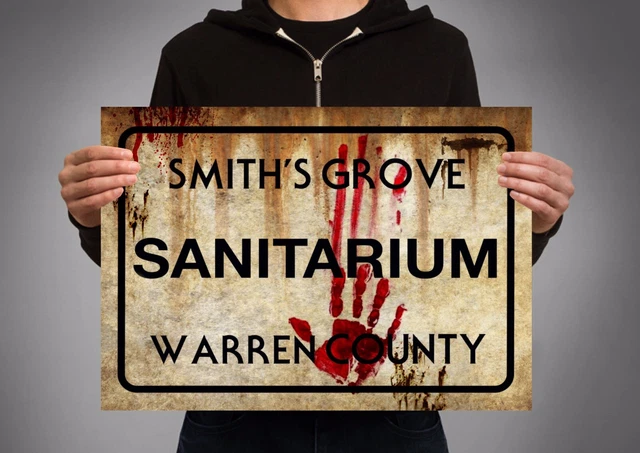 SMITHS GROVE SANITARIUM, Sign Print. A3 size. Michael Myers, Halloween ...