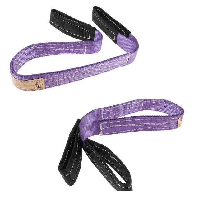 2X 1METER LIFTING Strap Towing Pull Rope 1 Ton Tow Rope Cable Road ...