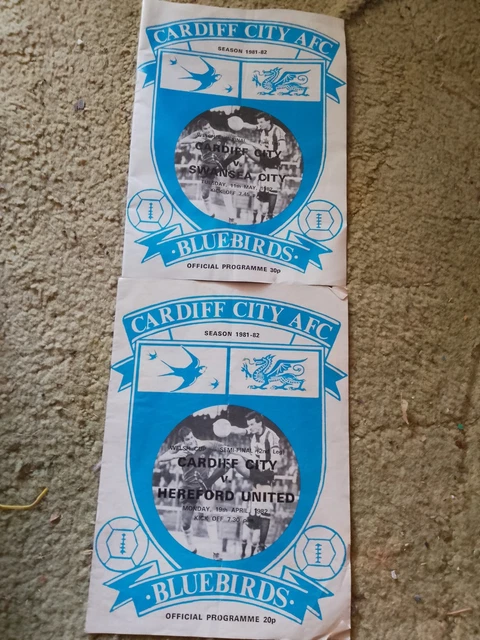CARDIFF CITY AFC 1982 Programmes £2.22 - PicClick UK