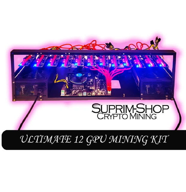 MINING RIG KIT (Plug+Play) 12-GPU Ultimate 3600W PSU All-in-One | KASPA ALPH $1,499.00 - PicClick CA