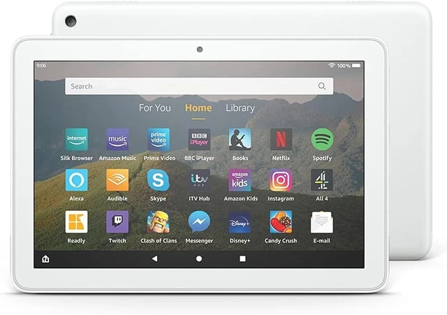 AMAZON FIRE HD 8 10th Gen 8" Tablet WiFi Alexa 32GB Ads - White £44.99 ...