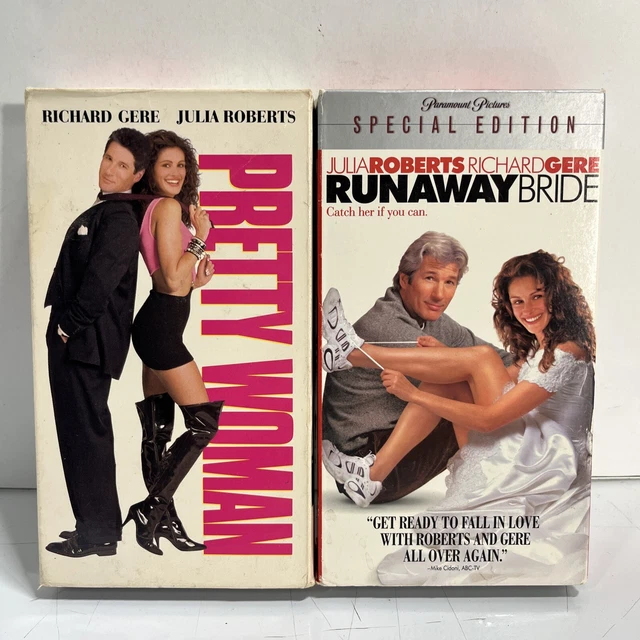 RICHARD GERE JULIA Roberts Pretty Woman VHS And Runaway Bride VHS £9.41 ...
