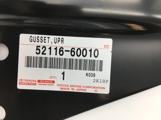 TOYOTA GENUINE LAND Cruiser FJ40 BJ40 FJ45 Front Bumper Bracket 52116 ...