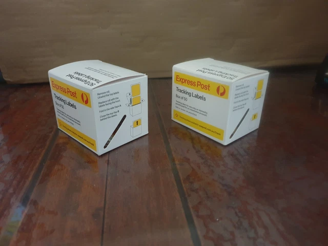 100X AUSTRALIA POST EXPRESS Tracking Labels QR Code Auspost Label ...