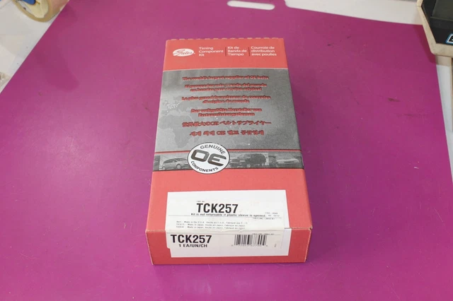 NOS GATES TIMING Belt Component Kit. Part TCK257. See pic. $38.49 ...