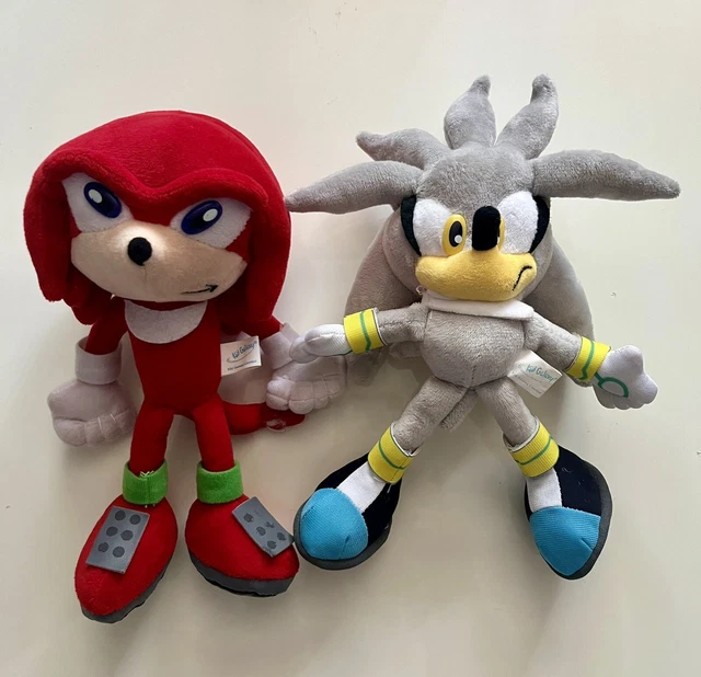 SONIC THE HEDGEHOG Knuckles And Silver 9” Plush Soft Toy Figure £16.99 ...