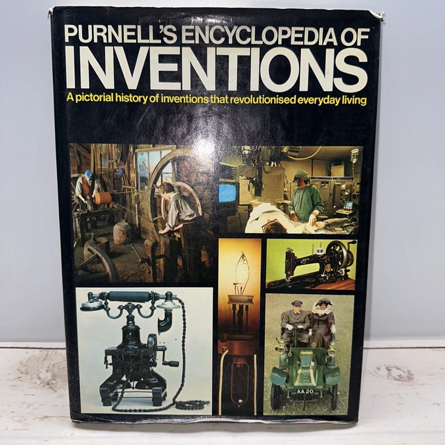 PURNELLS ENCYCLOPEDIA INVENTIONS 1976 Hardcover Vintage Rare Watch ...
