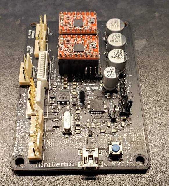 MINI GERBIL V2 (MG2) - for K40 laser – 2 axis controller - in UK. M2 ...