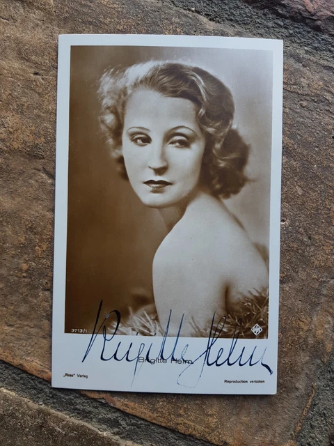 ORIGINAL AUTOGRAMM BRIGITTE Helm (1908-1996) deutsche Schauspielerin ...