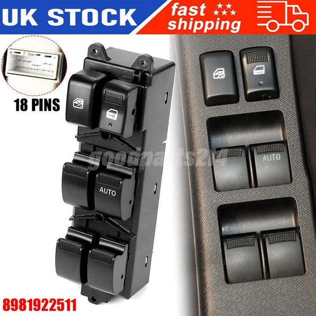 ELECTRIC POWER MASTER Window Switch For Isuzu D-Max Dmax MU-X 2012-ON 4 ...