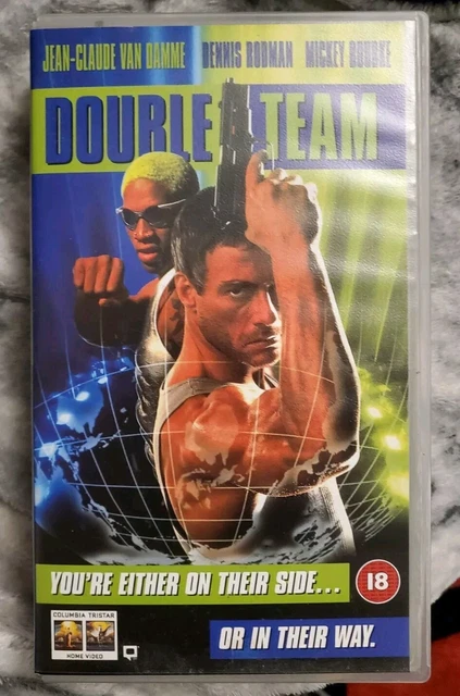 DOUBLE TEAM VHS PAL Video 1997 Columbia Jean Claude Van Damme Mickey ...