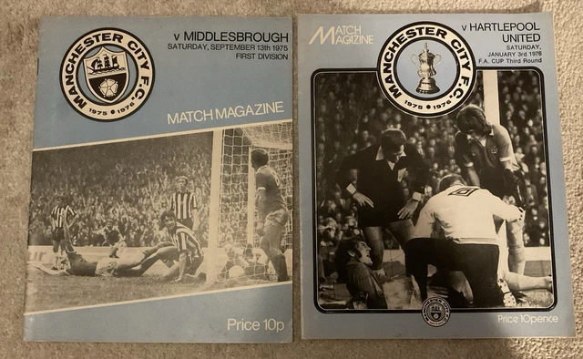 2 X MANCHESTER City Programmes From Season 1975-1976 £2.24 - PicClick UK