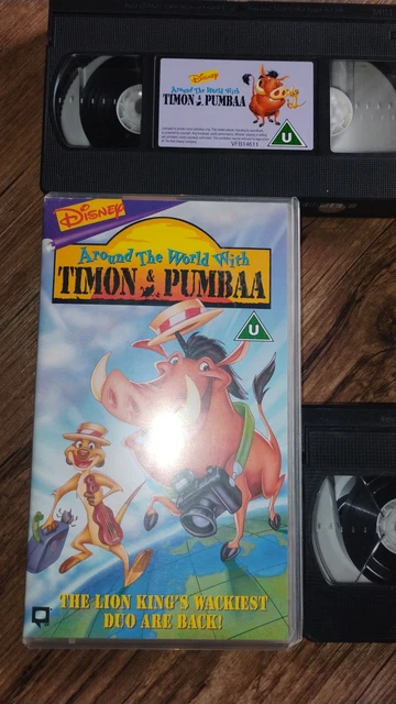 DISNEY AROUND THE World With Timon And Pumba Vhs £21.48 - PicClick UK