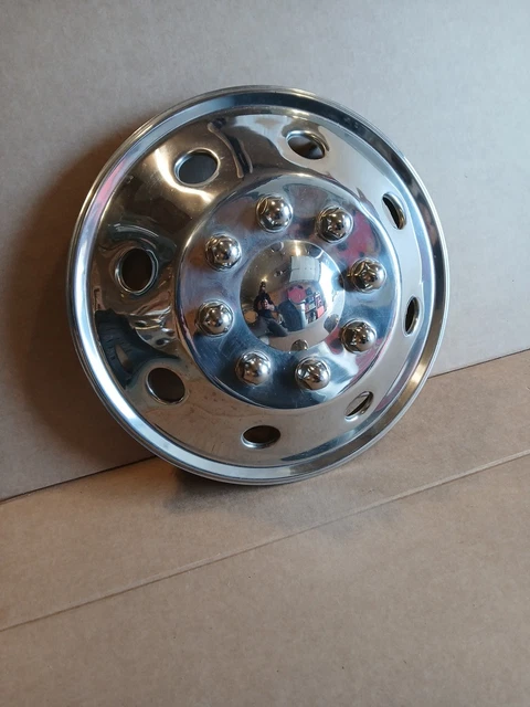 16& MOTORHOME RV Dually Wheel Simulator Hubcap Chevy Dodge Ford FRONT ...