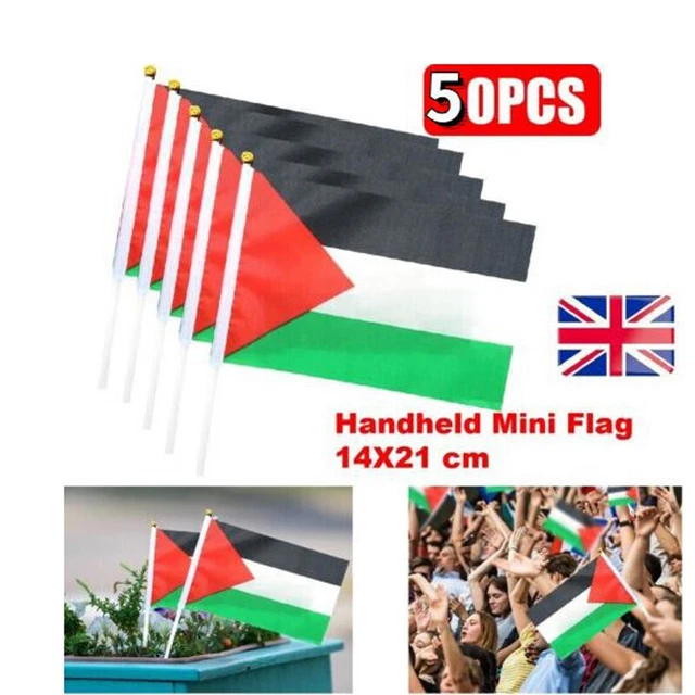 PALESTINE STICK FLAG Hand Held Small Miniature Palestinian National ...
