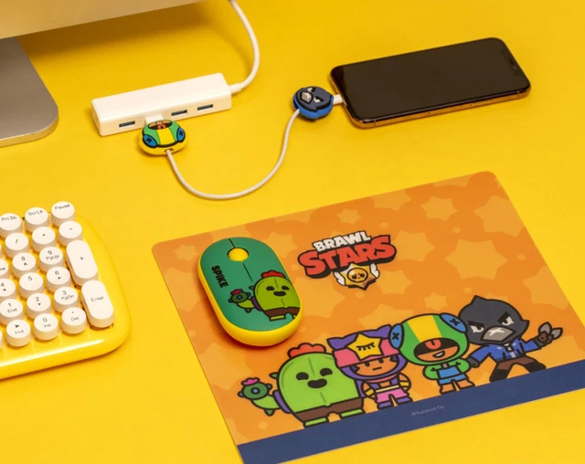 [BRAWL STARS X Royche] high quality Wireless Mouse USB silent slim ...