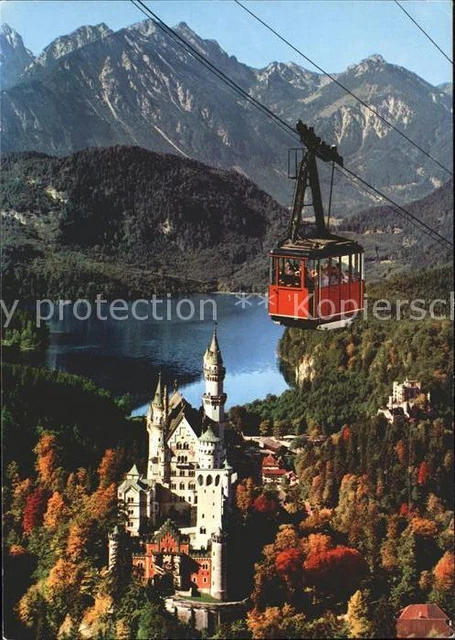 71868508 CABLE CAR Tegelberg Schwangau Fuessen castle Neuschwanstein ...