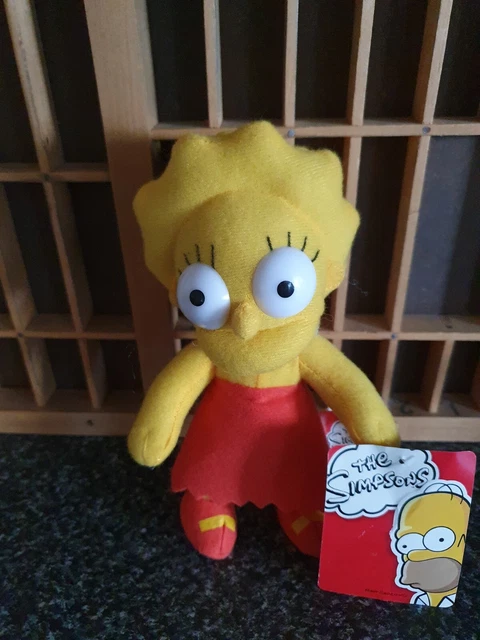 THE SIMPSONS LISA Simpson Plush Stuffed Yellow Doll Toy Factory NWT ...