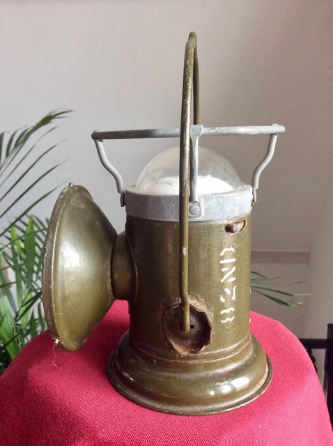 VINTAGE SIGNAL CORPS US Army Lantern MX-290GV Delta Electric Lamp Light ...