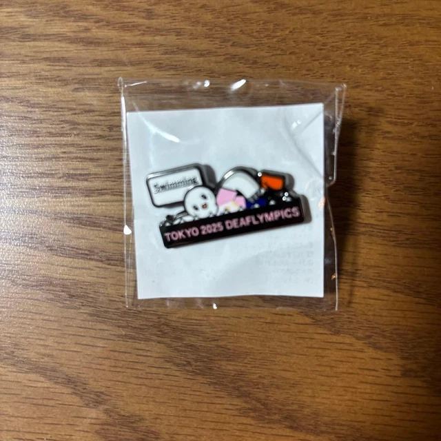 TOKYO 2025 DEAFLYMPICS Swimming Pin Badge EUR 92,22 - PicClick FR