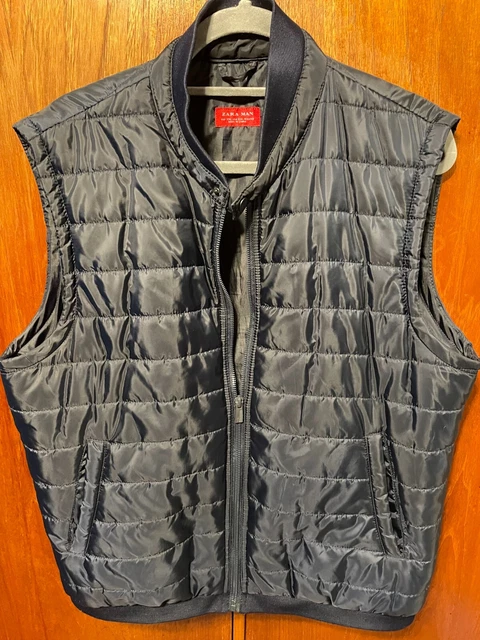 XL ZARA MAN Light Navy Gilet/Bodywarmer £7.50 - PicClick UK