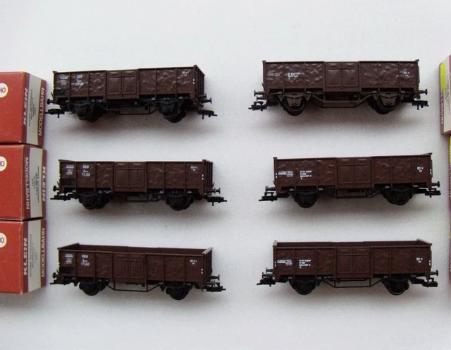 LOT DE 6 wagons tombereaux type E des OBB Klein Modellbahn EUR 99,00 ...