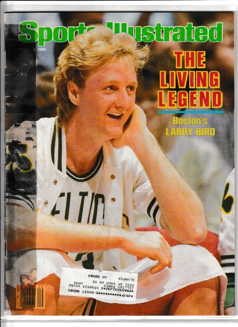 LARRY BIRD SPORTS Illustrated Magazine 1986 "The Living Legend" VTG ...