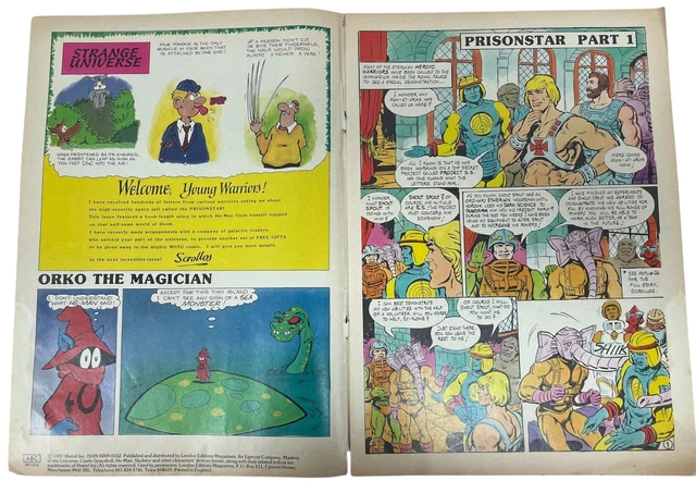 VINTAGE MATTEL 1987 - Masters Of The Universe Fortnightly Comic Issue ...