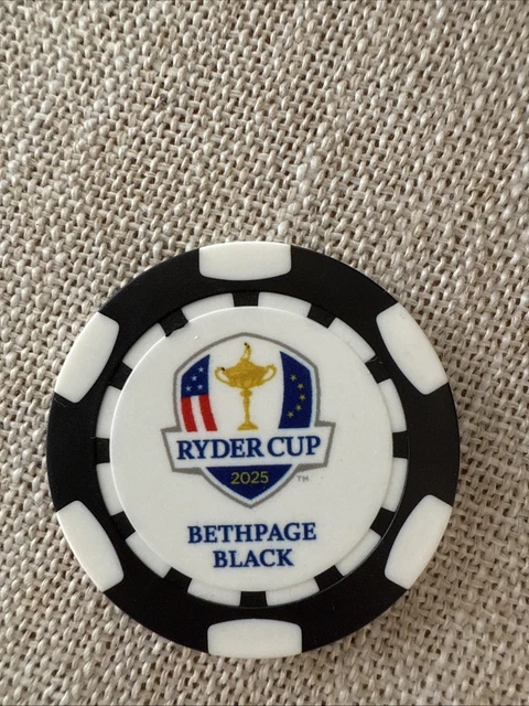 2025 RYDER CUP Poker Chip Golf Marker - Bethpage Black $14.09 - PicClick CA