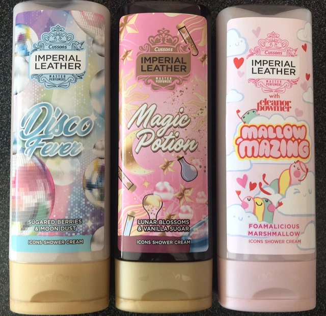 IMPERIAL LEATHER DISCO Fever, Magic Potion, Mallow Mazin Shower Cream ...