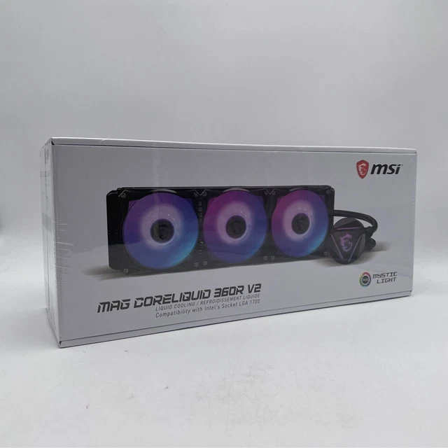 Msi Mag Coreliquid 360r V2 Aio Argb Cpu Liquid Cooler Triple Rgb Pwm