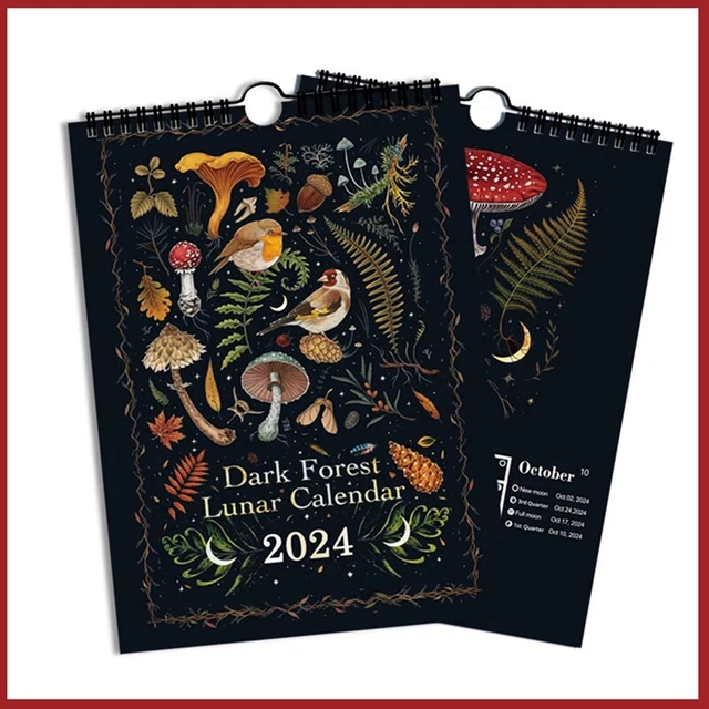 2X(1 PIECE LUNAR Calendar 2024,Wall Calendar As Shown Wall Hanging8597 ...